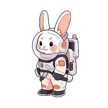 "Bunny Astronaut in Space" Sticker for Sale by Asevera | Redbubble