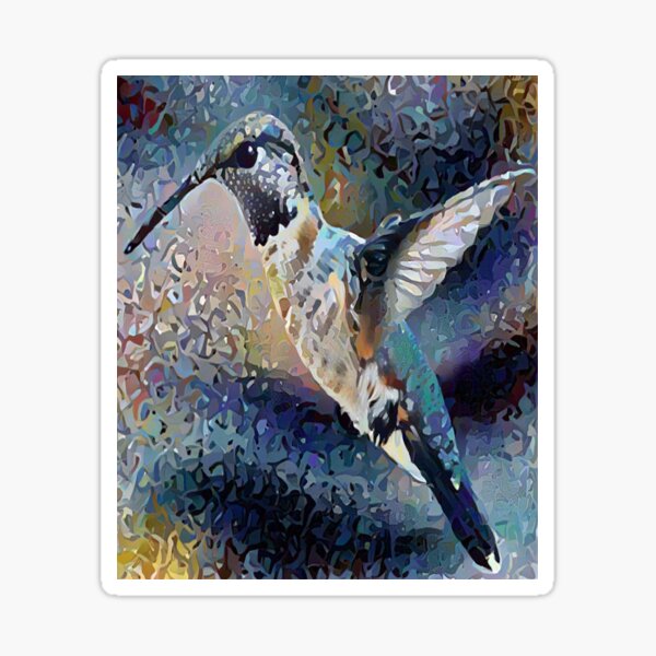 "Hummingbird AI Generated Blue AI Art Artificial Intelligence Blue Hues ...