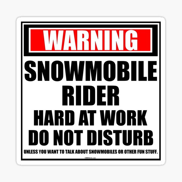 Snowmachine Stickers | Redbubble