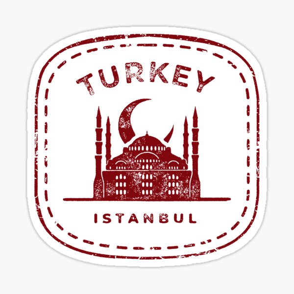 "Istanbul, Turkey Stamp" Sticker for Sale by emmatovic | Redbubble