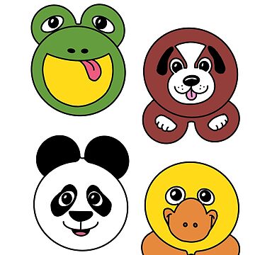 "Zoo Pals" Sticker for Sale by CandyLlamaZ | Redbubble