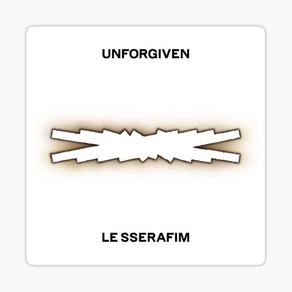 "LE SSERAFIM Unforgiven" Sticker for Sale by wonsungies kpop stickers ...
