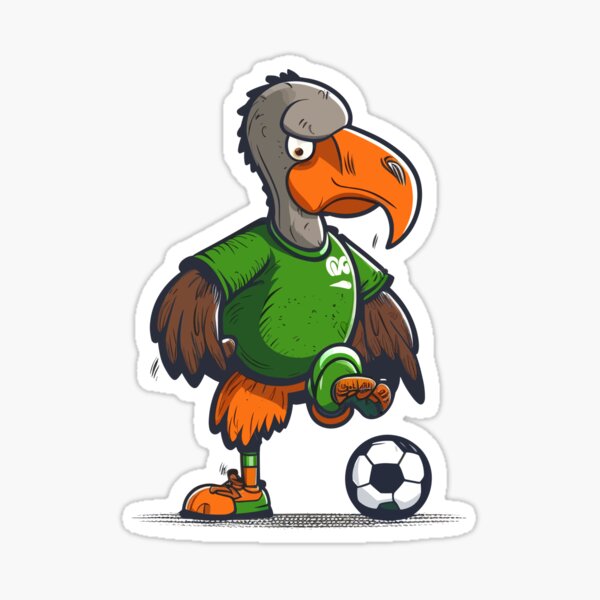 "Dodo Forward with green football shirt" Sticker for Sale by M16ka7a ...