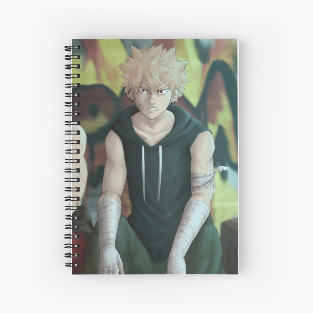 "BAKUGOU ONLY (from Kiribaku piece) BNHA" Spiral Notebook by Extra ...
