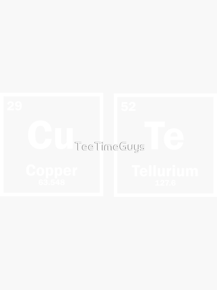 "Cute - Chemical Compound" Sticker for Sale by TeeTimeGuys | Redbubble