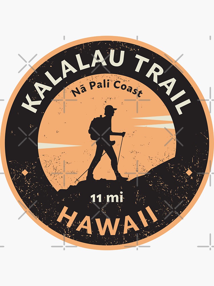 "Kalalau Trail, Hawaii" Sticker for Sale by studio838 | Redbubble