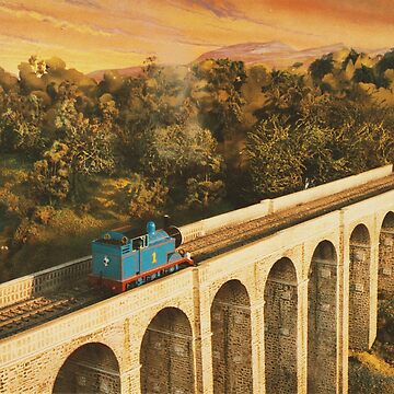 "Vintage Story Card: Thomas on the Viaduct" Sticker for Sale by ...