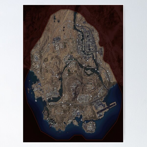 "Al mazrah Map - MW2 Map - Verdansk Map" Poster for Sale by jaggyboy ...