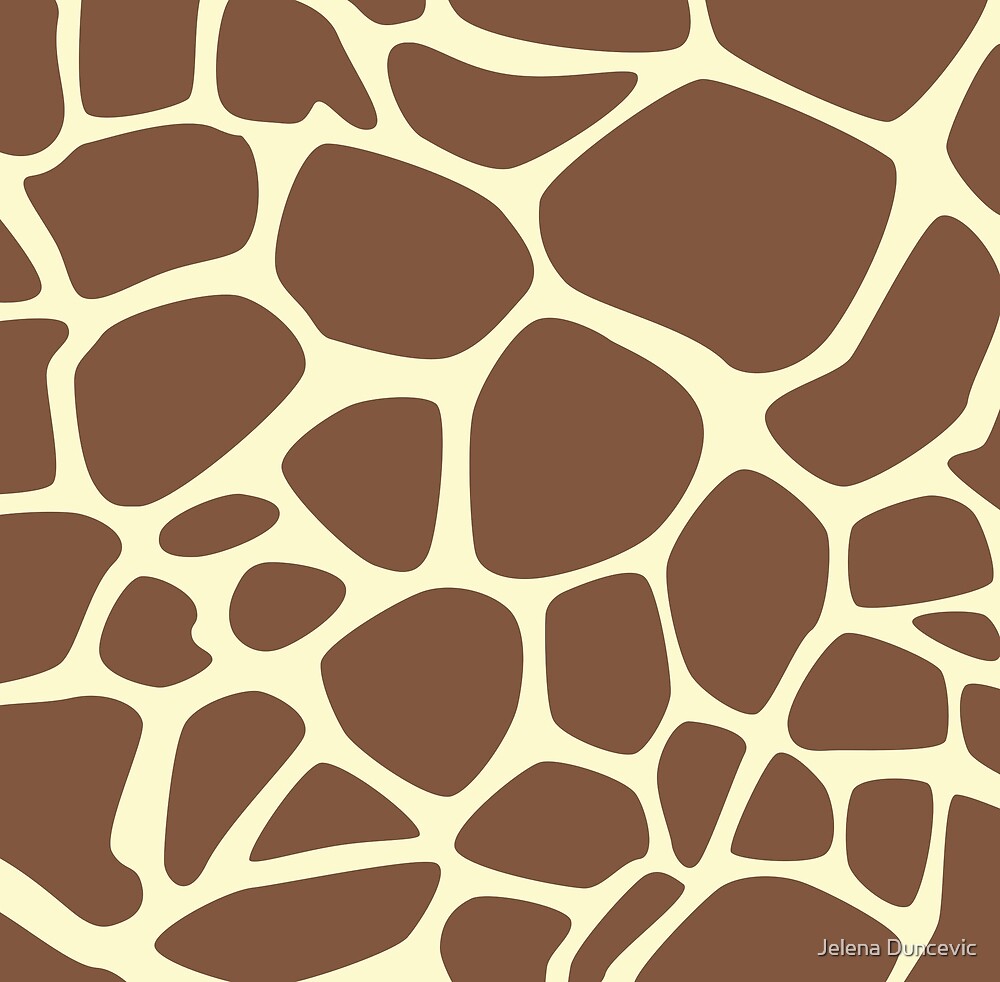  Animal Print Giraffe Pattern Brown Yellow By Sitnica Redbubble