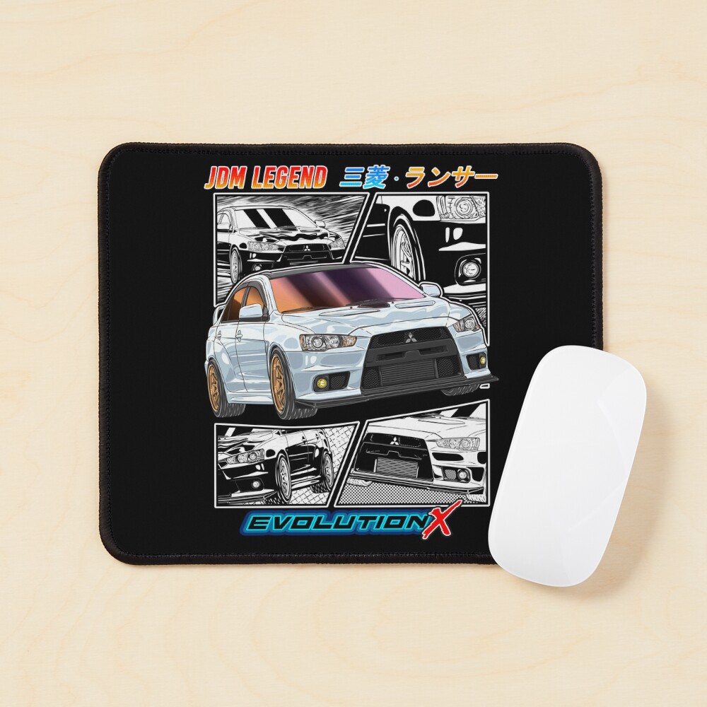 "JDM White Mitsubishi Lancer Evolution X Drifting" Poster for Sale by Joshirosung | Redbubble