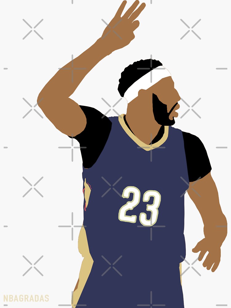 "Anthony Davis The Brow" Sticker by nbagradas | Redbubble