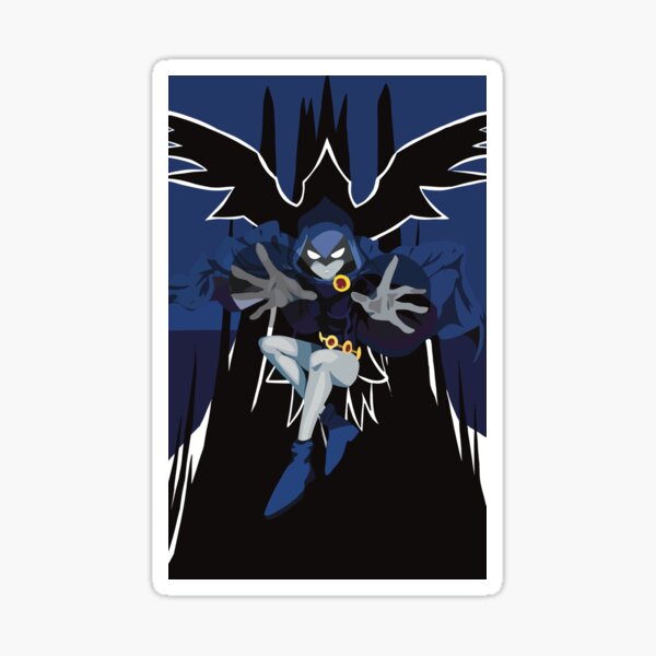 "Raven" Sticker for Sale by RainAnimeDesign | Redbubble
