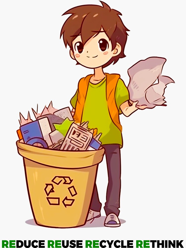 Reduce Reuse Recycle Cartoon