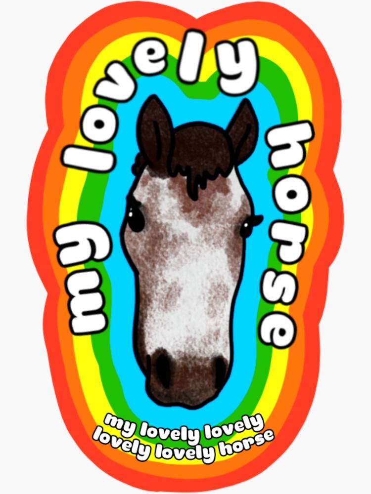 "My Lovely Horse - Father Ted" Sticker for Sale by PuppyBanditss ...