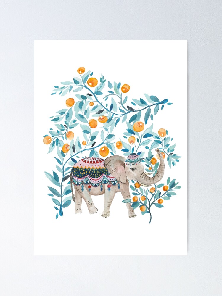 "Moroccan Elephant" Poster for Sale by amberstextiles | Redbubble