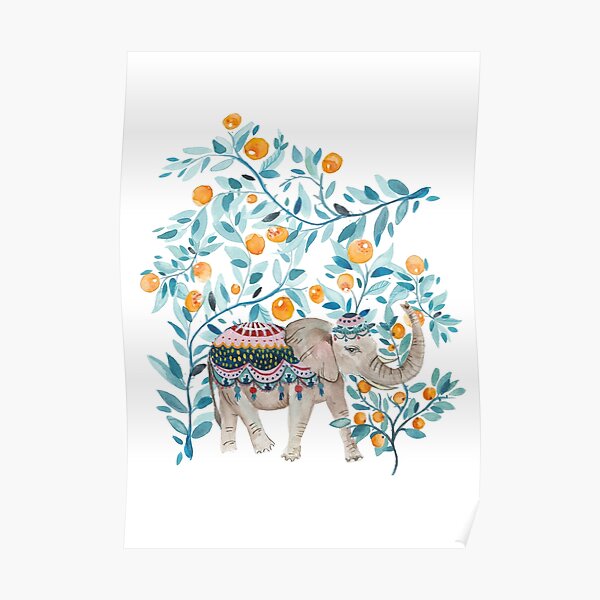 "Moroccan Elephant" Poster for Sale by amberstextiles | Redbubble