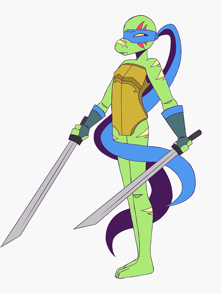 "Rottmnt Leonardo" Sticker for Sale by MudzIsOnMolly | Redbubble