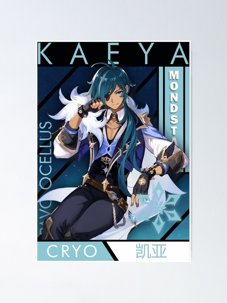 "Kaeya - Genshin Impact" Poster for Sale by cantinhonifty | Redbubble