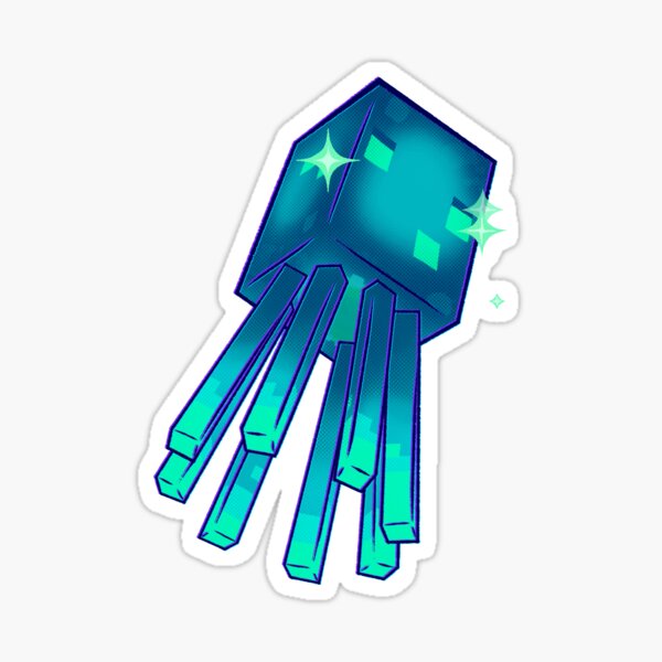 Minecraft Glow Squid° ° • Sticker For Sale By Krake Silly Redbubble