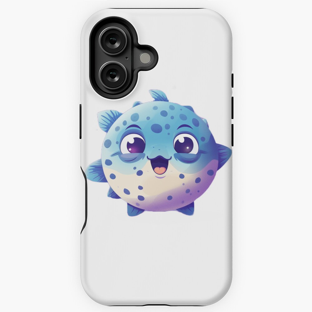 "Cute Pufferfish Cartoon" Sticker for Sale by Funlandia | Redbubble