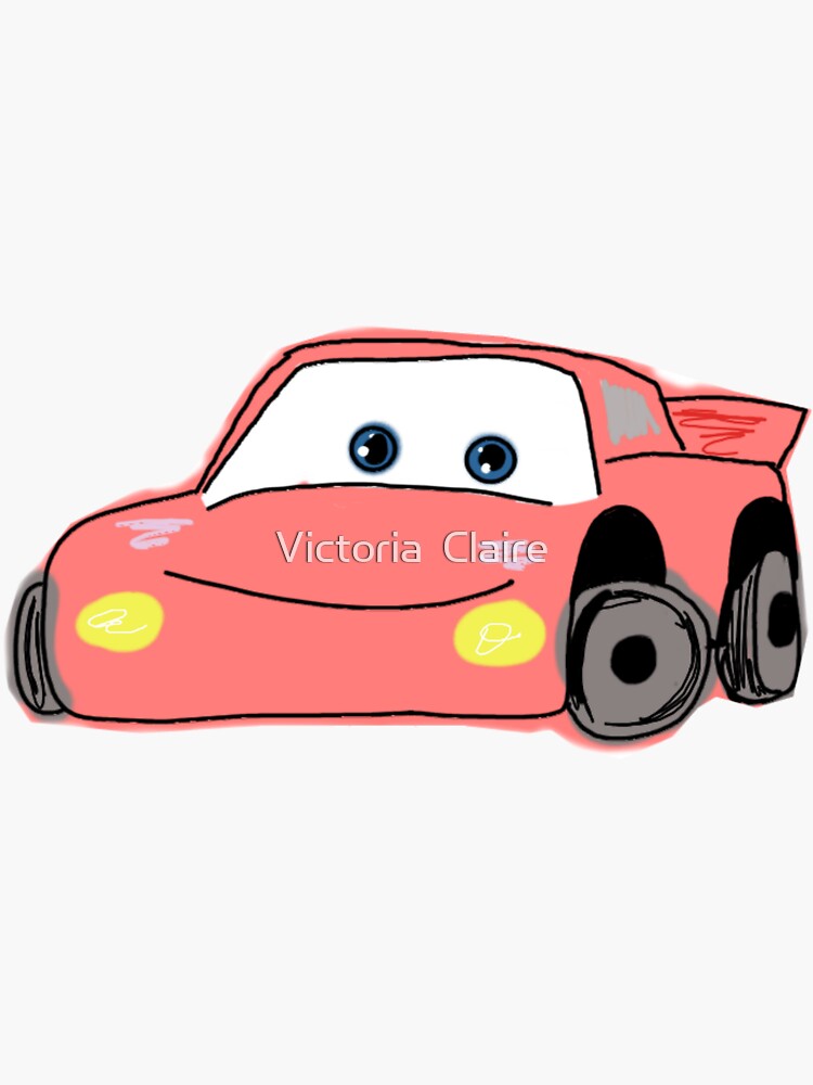 "ka-chow " Sticker by claireheil014 | Redbubble