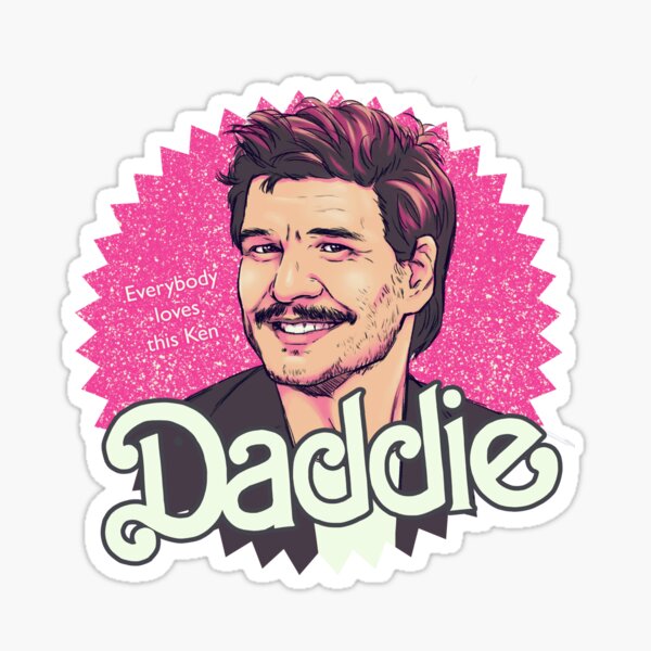 "Daddie Pedro Pascal Barbie Poster Meme" Sticker for Sale by Geekydog ...