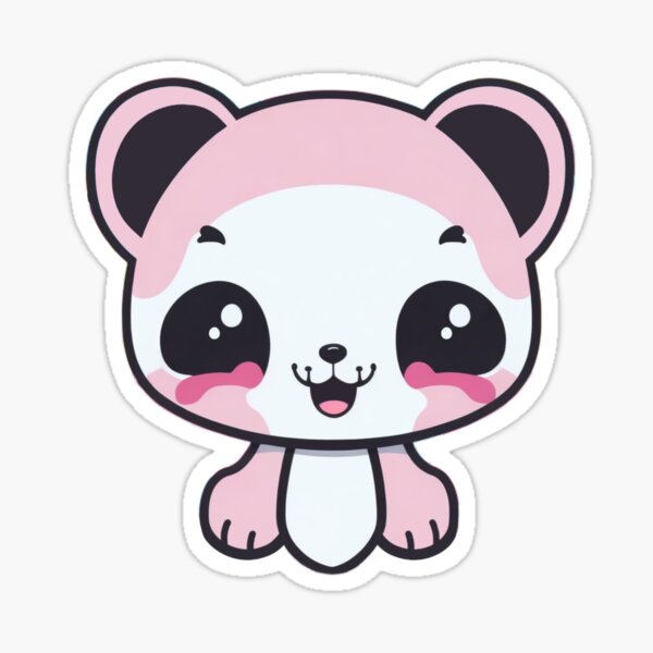 "Kawaii baby panda bear - Axio Cloud" Sticker by Axio-Cloud | Redbubble