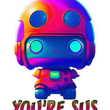 "youre sus you look sus" Sticker for Sale by ramwebroom | Redbubble