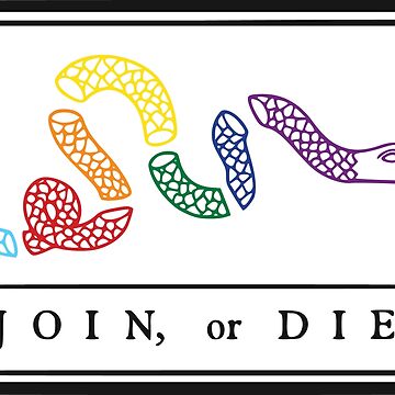 "Join, or Die" Sticker for Sale by mountainherder | Redbubble