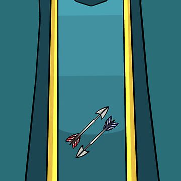 "Fletching Master Cape" Sticker for Sale by Heirloom-Arts | Redbubble