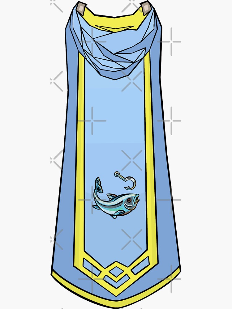 "Fishing Master Cape" Sticker for Sale by Heirloom-Arts | Redbubble