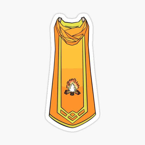 "Firemaking Master Cape" Sticker for Sale by Heirloom-Arts | Redbubble