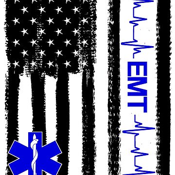 "EMT Paramedic US Flag" Sticker for Sale by PopArtDesigns | Redbubble