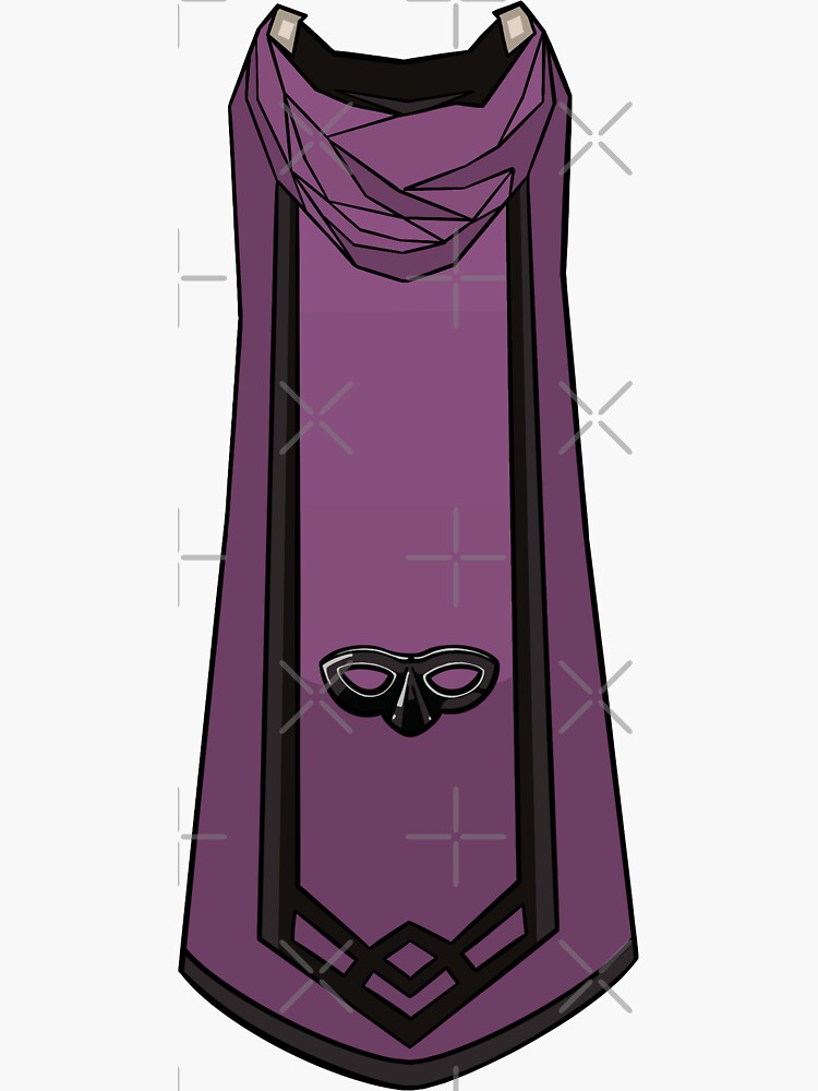 "Thieving Master Cape" Sticker for Sale by Heirloom-Arts | Redbubble