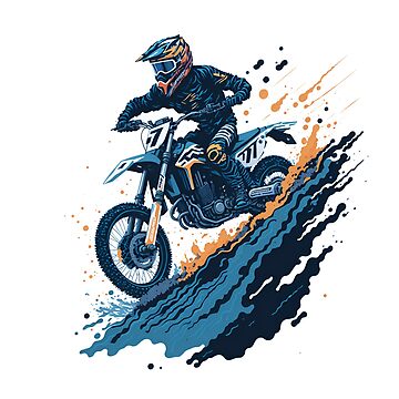 "Motorcycle Motocross X Graffiti #3" Sticker for Sale by rockyRG ...