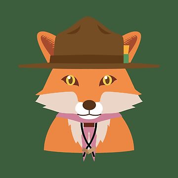 "Wood Badge Fox Patrol Critter - Scouts - Baden Powell" Sticker for ...
