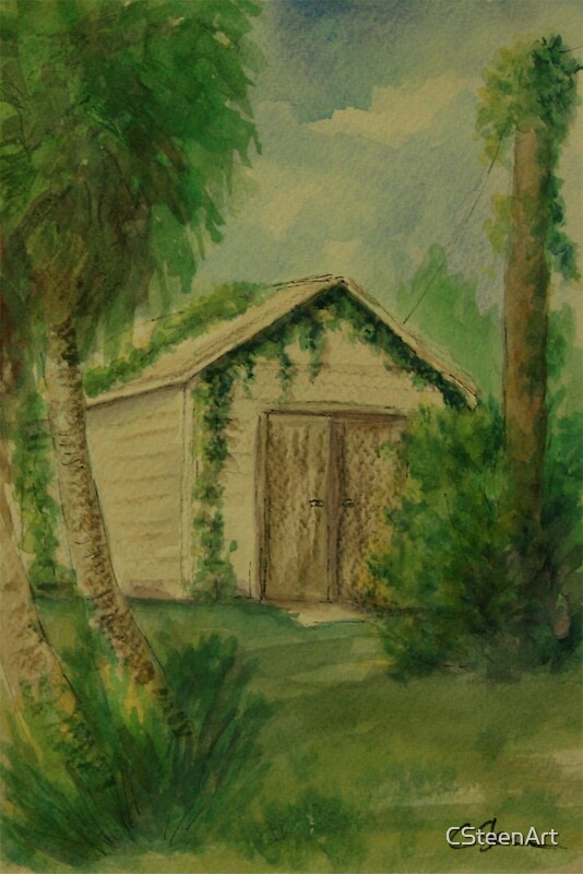 "Overgrown Shed WC161103a " by CSteenArt | Redbubble