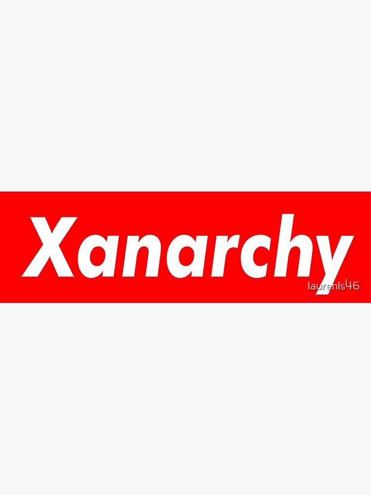 "Xanarchy" Sticker by laurenls46 | Redbubble