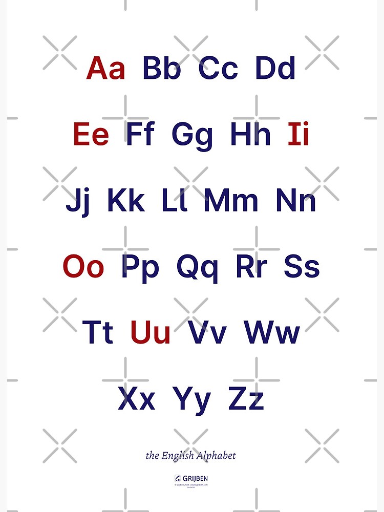 "English alphabet A to Z" Art Board Print for Sale by Grijben | Redbubble