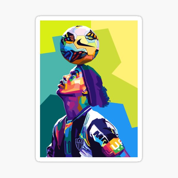 "Ronaldinho Wpap Art" Sticker for Sale by SiksisArt | Redbubble