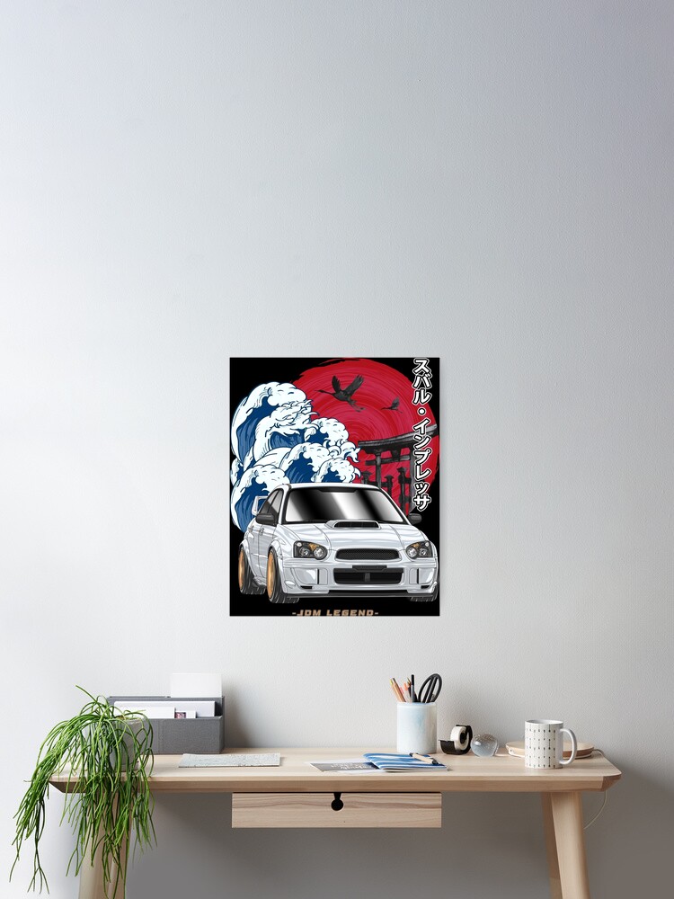"The Great wave off Subie Impreza WRX STi Blob Eye" Poster for Sale by Navin Guyvit | Redbubble
