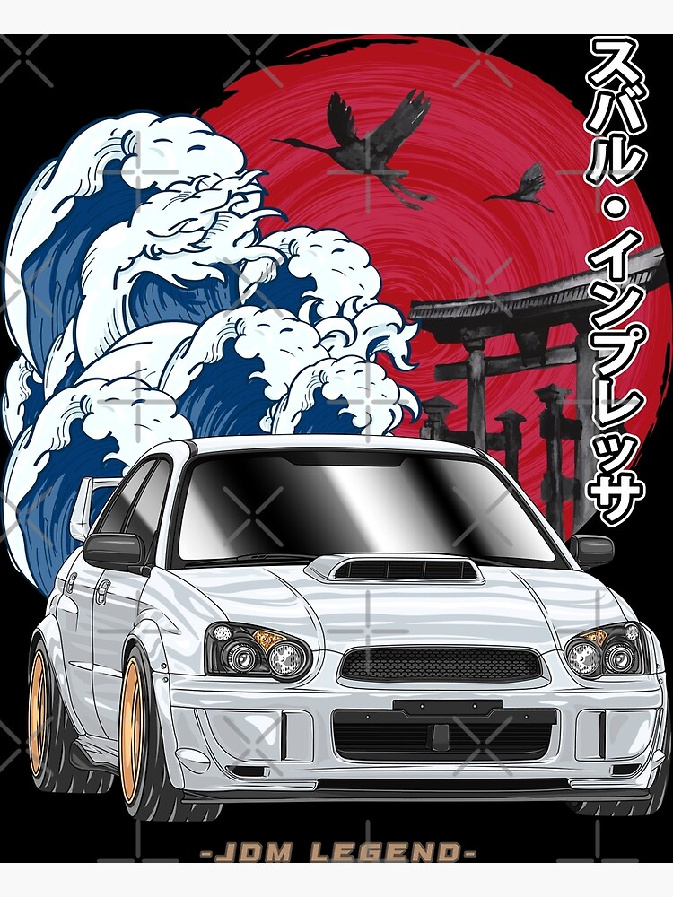 "The Great wave off Subie Impreza WRX STi Blob Eye" Poster for Sale by Navin Guyvit | Redbubble