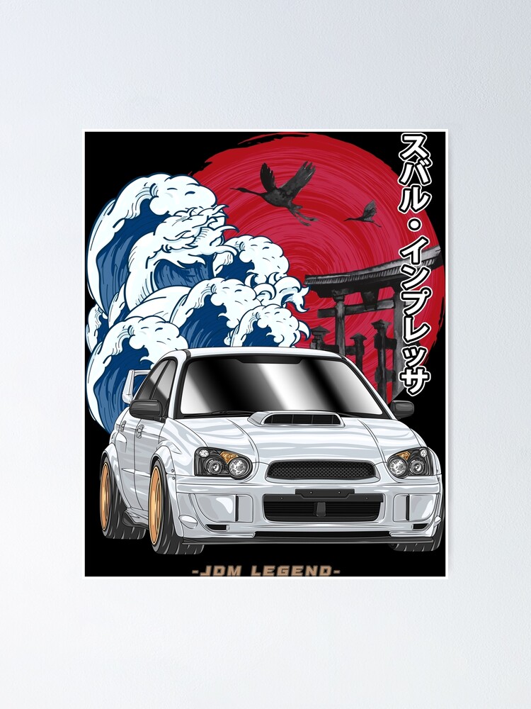 "The Great wave off Subie Impreza WRX STi Blob Eye" Poster for Sale by Navin Guyvit | Redbubble