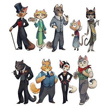 " Lackadaisy Cats " Sticker for Sale by Elchop | Redbubble