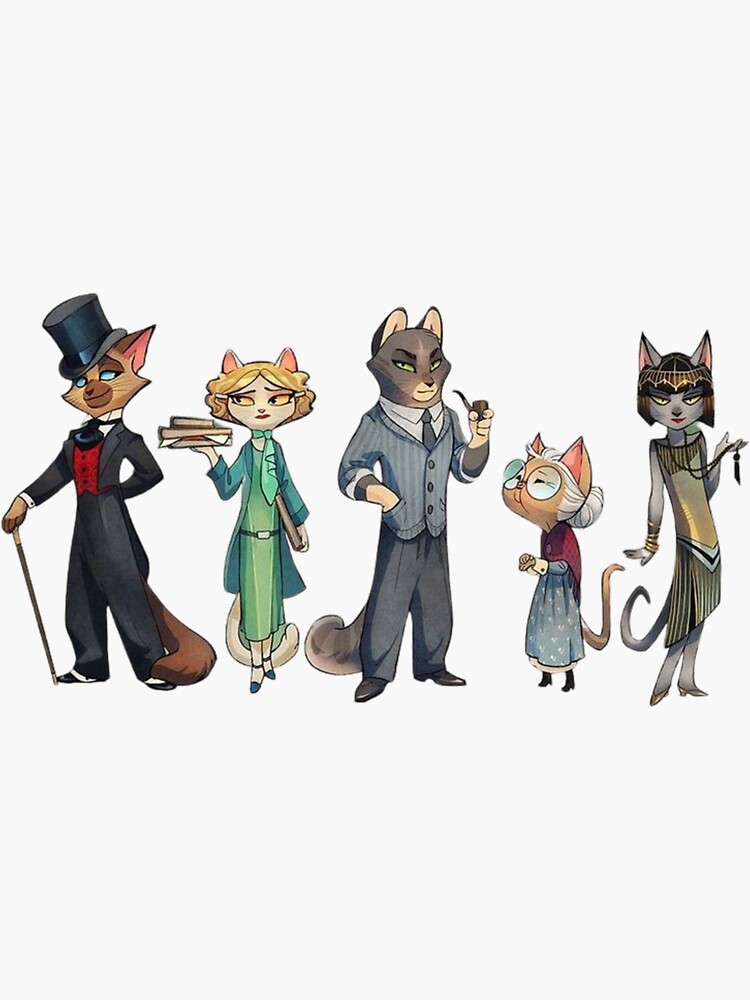"Copy of Lackadaisy Cats " Sticker for Sale by Elchop | Redbubble