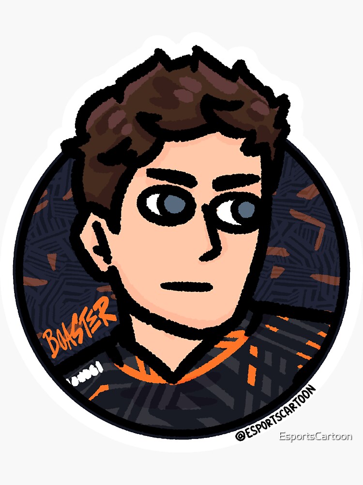 "2023 FNATIC BOASTER" Sticker for Sale by EsportsCartoon | Redbubble