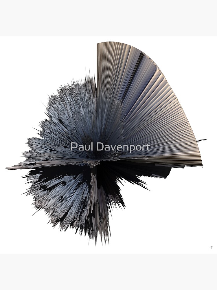 ""artotem iv" oil painting shown as a spherical depth map" Metal Print ...