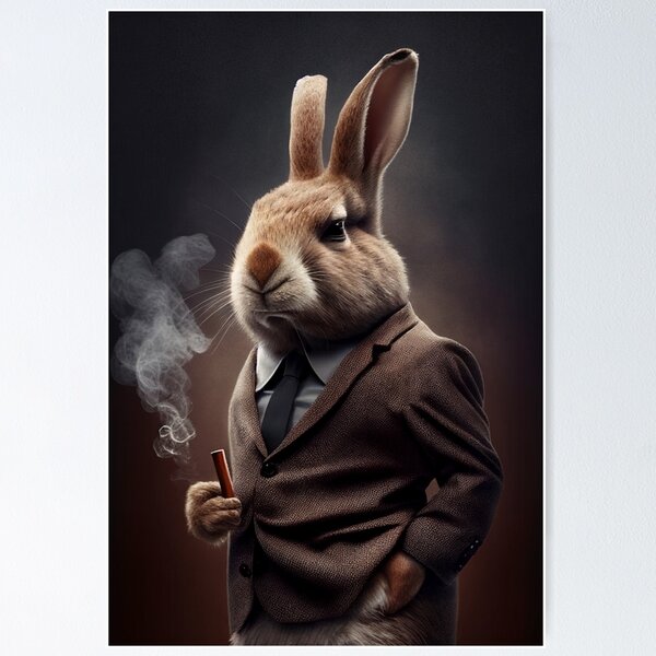 "Gangster Rabbit" Poster for Sale by v1adu7z | Redbubble
