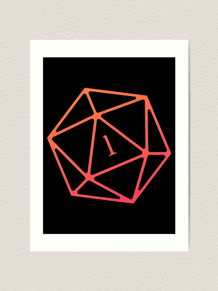 "D20 Dice Pattern" Art Print for Sale by pixeptional | Redbubble