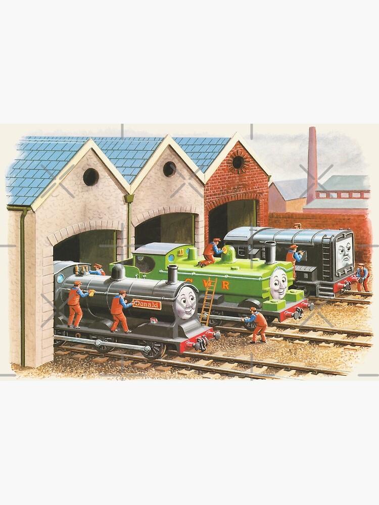 "Thomas the Tank Engine Vintage Illustration: Spring Cleaning" Poster for Sale by sleepyhenry ...